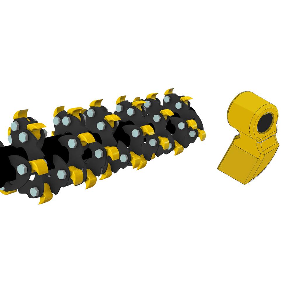 Rabaud Broyeurs Forestiers Pour Pelle 8 16 T Avec Marteaux Mobiles 360°